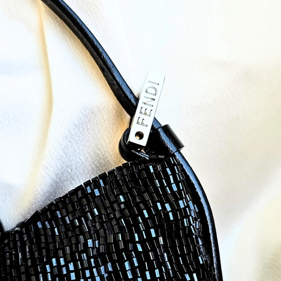 Fendi | Bags | Fendi Beaded Croissant Mini Baguette | Poshmark